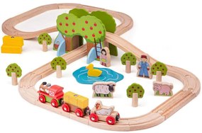 Vláčkodráha bigjigs rail farma