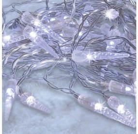 Brilagi | Brilagi - LED Venkovní vánoční řetěz 50xLED/8 funkcí/3xAA 8m IP44 studená bílá | BG0387