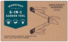 GENTLEMEN'S HARDWARE Multifunkční zahradnické nůžky 6 v 1, přírodní barva, kov