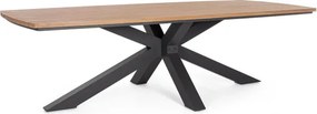 BIZZOTTO Zahradní jídelní stůl ZELMAR antracit 260x118 cm 0664110