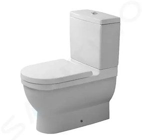 DURAVIT - Starck 3 WC kombi mísa, Vario odpad, s HygieneGlaze, alpská bílá (0128092000)