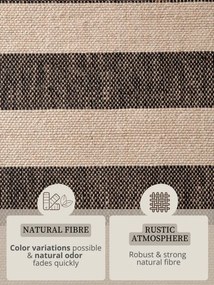 Koberec Hanse Home Handloom 1.0 PLAYA přírodní / bílý / černý