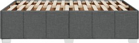 Rám postele bez matrace tmavě šedá 120 x 200 cm textil 3284826