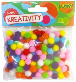 svět KREATIVITY WIKY Pom pom 10mm, 180ks