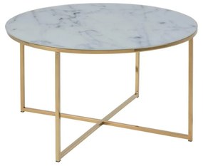 Bílý kulatý konferenční stolek ø 80 cm Alisma - Actona