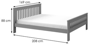 Dolmar Postel Laura 160cm Barva: antracit