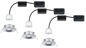 Paulmann 94303 Nova Mini, chromové bodovky, 3x4W LED 2700K, prům. 6,5cm, IP44