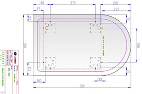 AMBIENTE PORTAL LED zrcadlo na chodbu do předsíně nástěnné do koupelny 412-450