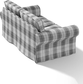 Potah na pohovku IKEA  Ektorp 2-místná, rozkládací, STARÝ MODEL barva šedá látka pletený vzor, vzorované