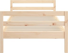 vidaXL Rám postele voskově 75 x 190 cm masivní borovice [821639] Barva: Bílá