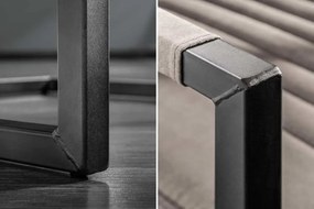 Konzolová židle Boss s područkami, šedohnědá taupe