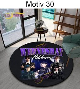 Kulatý koberec WEDNESDAY ADDAMS (průměr 80 cm) Motiv: 30