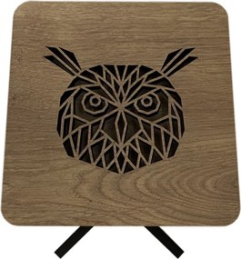 Li-Go "Hlava sovy" lampa 19x19 cm provedení povrchu: dub světlý