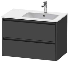 Duravit Ketho.2 - Umyvadlová skříňka 55x81x48 cm, 2 zásuvky, grafit mat K25268049490000
