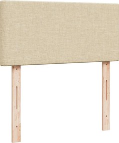 Box spring postel s matrací krémová 80 x 200 cm textil 3288013