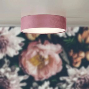 Searchlight 23298-2PI Stropní sametový lustr VELVET RŮŽOVÝ, průměr 38cm