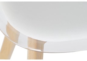 DKD Home Decor Transparentní jídelní židle s přírodním designem (rozměry 54 x 47 x 81 cm)
