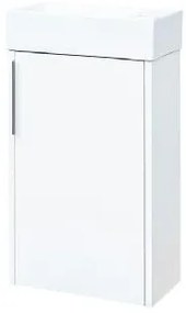 Mereo Vigo - Skříňka s umývátkem 410x695x225 mm, L/P, lesklá bílá CN340