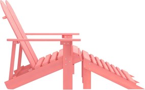 2místná zahradní židle Adirondack s podnožkou jedle růžová 315917