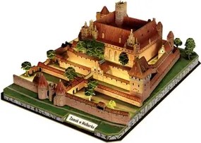 Puzzle 3D Zámek Malbork LED / 3D puzzle / LED osvětlení