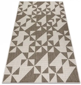 Dywany Luszczow Kusový koberec SIZAL FLOORLUX 20489 šampaňské / taupe TROJÚHELNÍK Rozměr koberce: 80 x 150 cm
