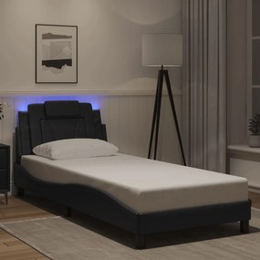 Rám postele Viana s LED bez matrace černý 90 x 200 cm 3213994