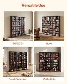 Úložná skříňka na média, 8patrový organizér na DVD VEVOR – CDCCJKFS24GS426SB001V0