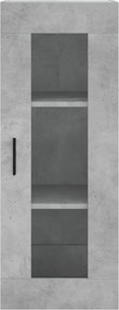 Skříň highboard betonově šedá 34,5x34x180 cm kompozitní dřevo 3199381