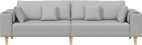 Pohovka Oblačno šedá 250 x 77 x 76 cm textil 3335151
