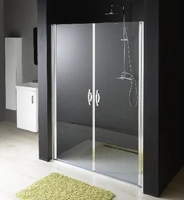 Gelco One - Sprchové dveře do niky dvoukřídlé 780-820 mm, Coated Glass, leštěný hliník/čiré sklo GO2880