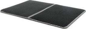 Kočičí toaleta fudajo – 75 × 55 cm, černá (63473)