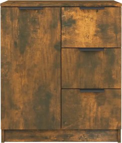 Příborníky 2 ks kouřový dub 60 x 30 x 70 cm kompozitní dřevo 3115793