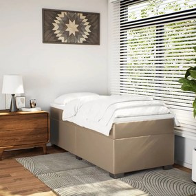 Box spring postel s matrací cappuccino 90x200 cm umělá kůže 3285196