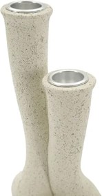 Designový svícen Stons 17,5 cm krémový