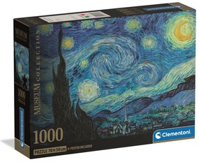 Clementoni - Puzzle 1000 Muzeum Hvězdná noc