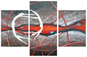 Abstraktní obraz - malba tanečníků (90x60 cm)