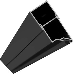 Rea - MOLIER magnetický profil pro sprchové dveře 190cm, černá, REA-K6395