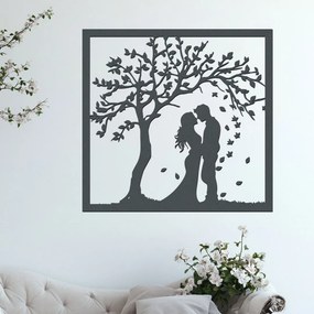 dřevo života Dřevěný strom PODZIMNÍ LÁSKA Zvolte rozměr (cm): 80x80, Zvolte barvu dekoru: Antracitová