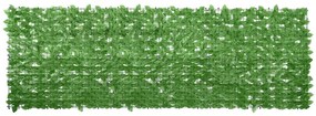 Balkónová zástěna se zelenými listy 300 x 100 cm 315499