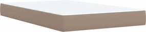 Box spring postel s matrací cappuccino 120x190 cm umělá kůže 3290715