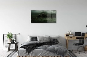 Obraz na skle Zombie mraky 100x50 cm