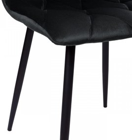 Čalouněná jídelní židle MADISON samet černá