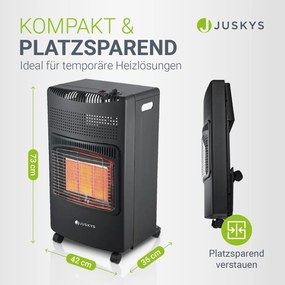 Juskys Plynová kamna 4,2 kW Barva: Bílá