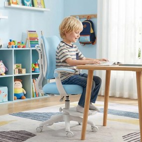 Dětská rostoucí židle Neoseat JUNI 022 — látka, pratelný potah, modrá