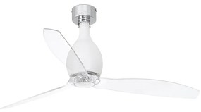 FARO MINI ETERFAN 32025 50,4“ matná bílá/transparentní Reverzní stropní ventilátor