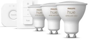 Propojovací zařízení Philips Hue BRIDGE a 3 ks LED žárovek GU10 4,3W (50W) White and Color Ambiance (2000-6500K/RGB) stmívatelné