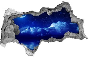 Wallmuralia Nálepka 3D díra na zeď Nebe noc 95x73 cm