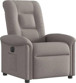 Elektrické polohovací křeslo taupe textil 3303241