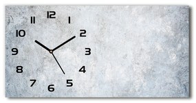 Wallmuralia Skleněné hodiny na stěnu tiché Betonové pozadí 60x30 cm