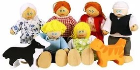 Bigjigs Toys Set rodinky do domečku / od 3 let